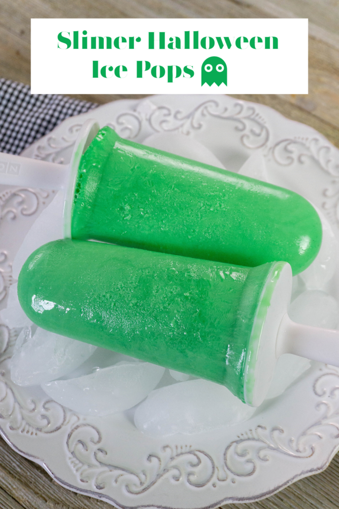 Slimer Halloween Ice Pops: A Fun Ghostbusters Inspired Recipe - Mixin Mamas