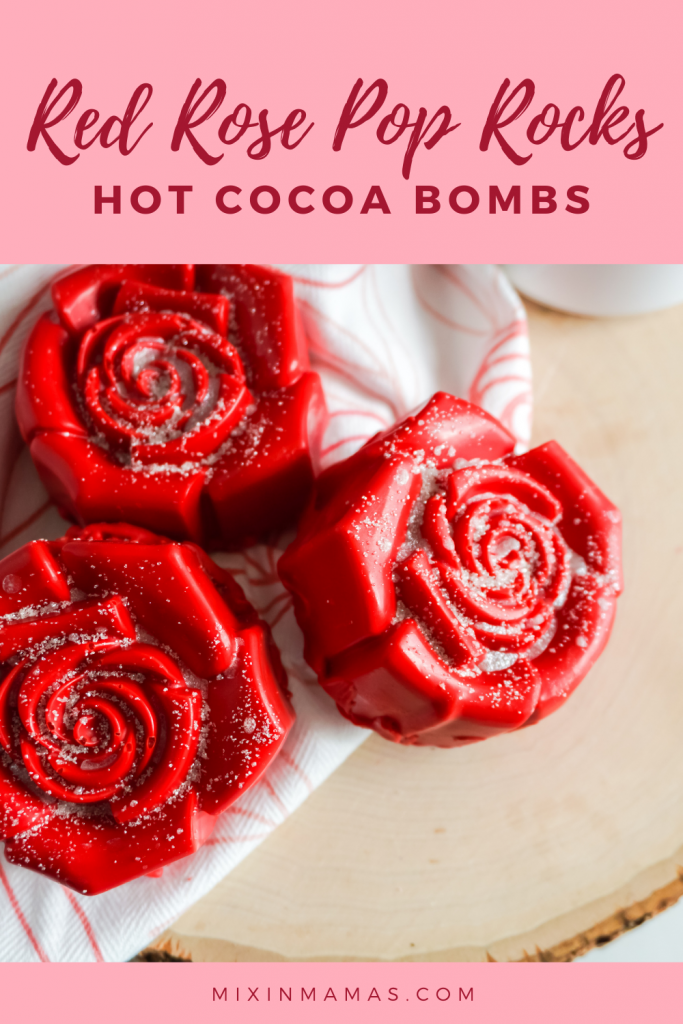 Red Rose Pop Rocks Hot Cocoa Bombs - Mixin Mamas