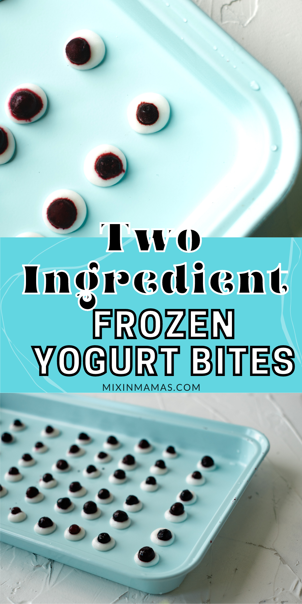 Frozen Yogurt Bites - Only 2 Ingredients! - Mixin Mamas
