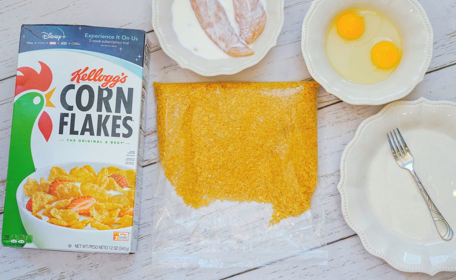 Easy 4-Ingredient Corn Flake Chicken Fingers - Mixin Mamas