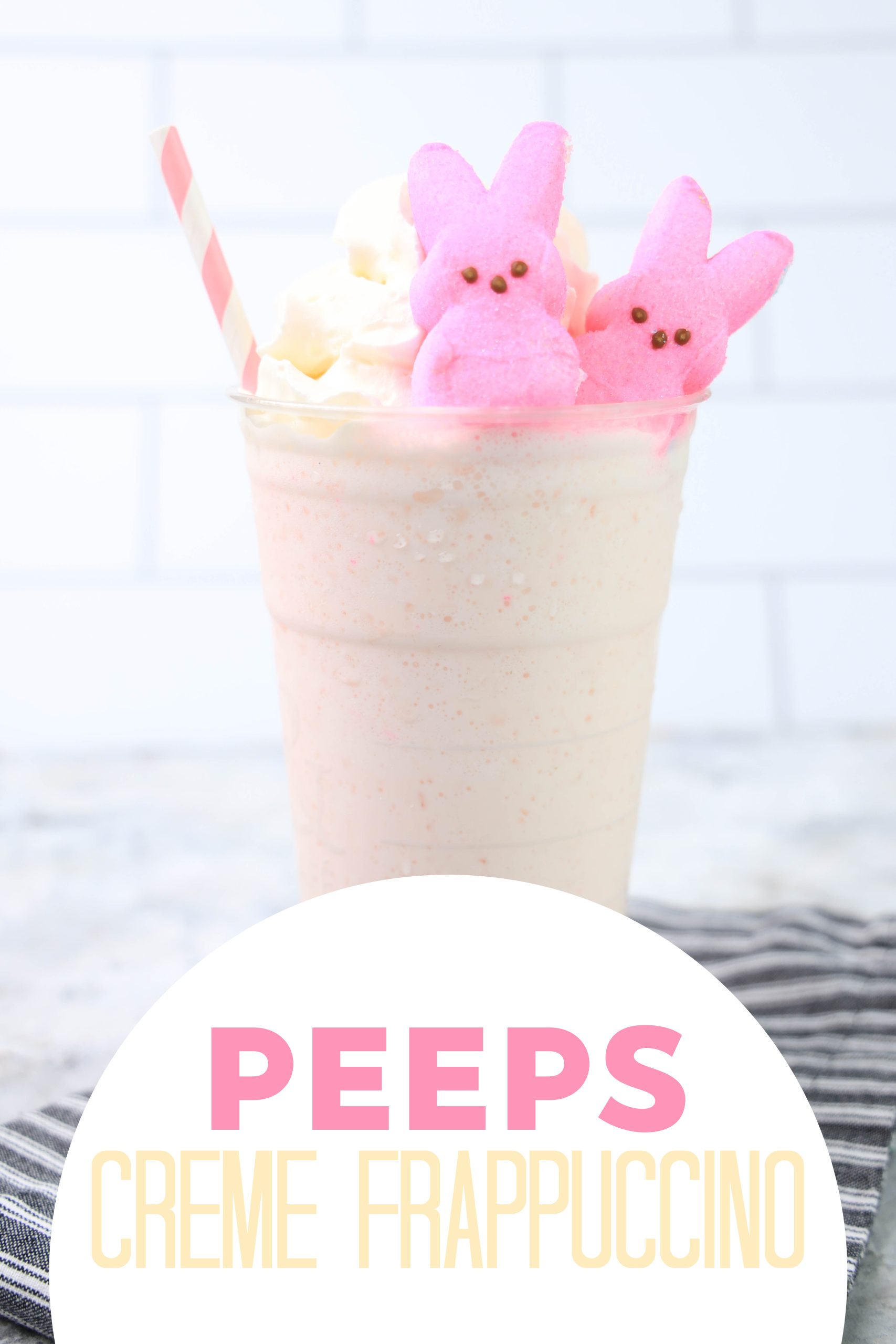 Peeps Bunny Creme Frappuccino - Mixin Mamas