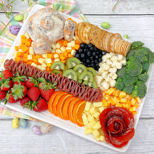 Savory Bunny Butt Cheese Ball Board - Mixin Mamas