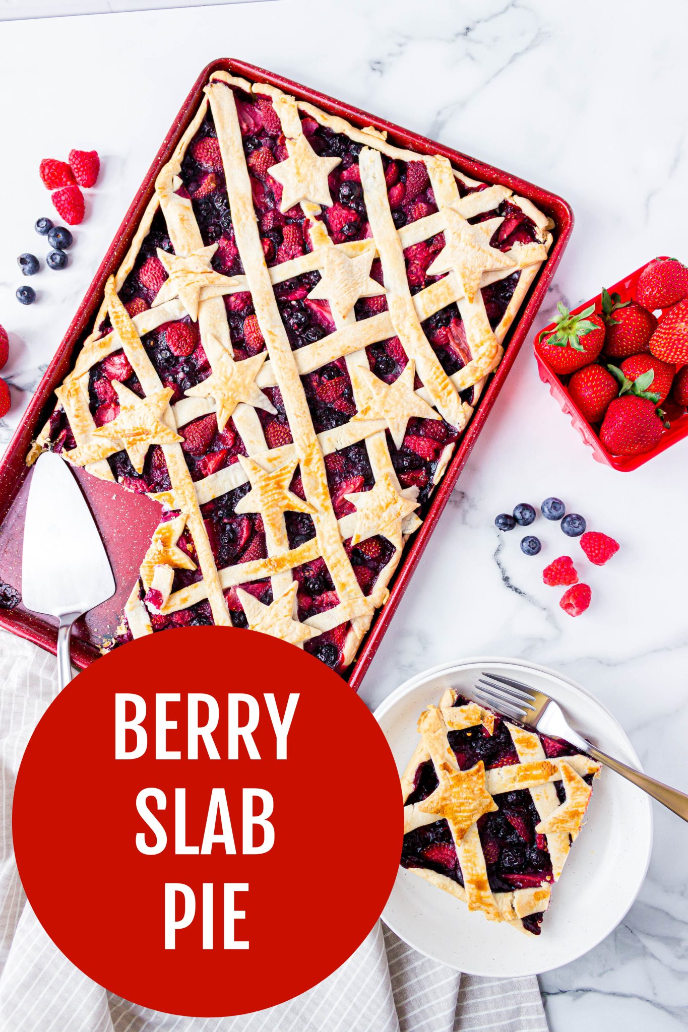 Berry Slab Pie - Mixin Mamas