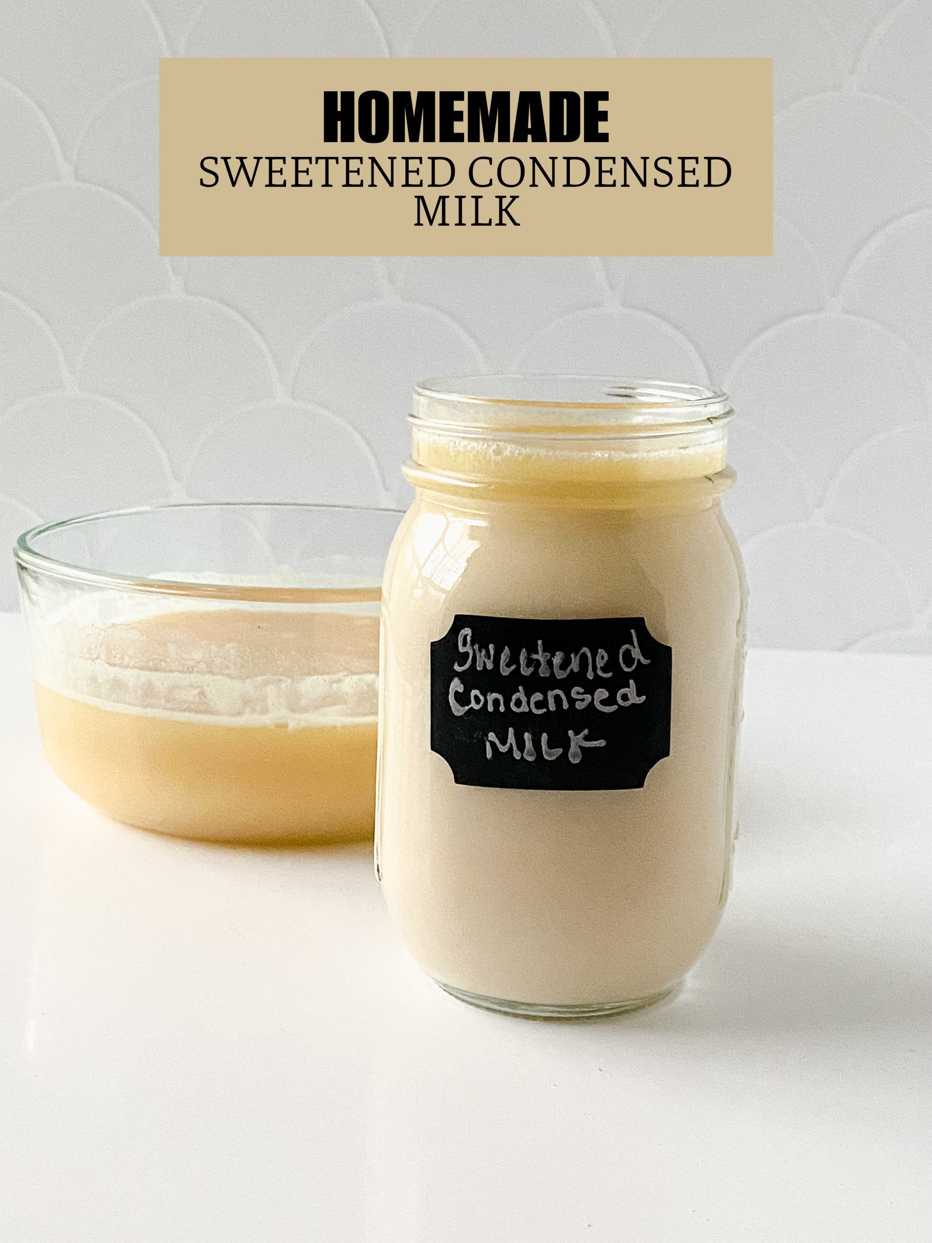 Homemade Sweetened Condensed Milk - Mixin Mamas