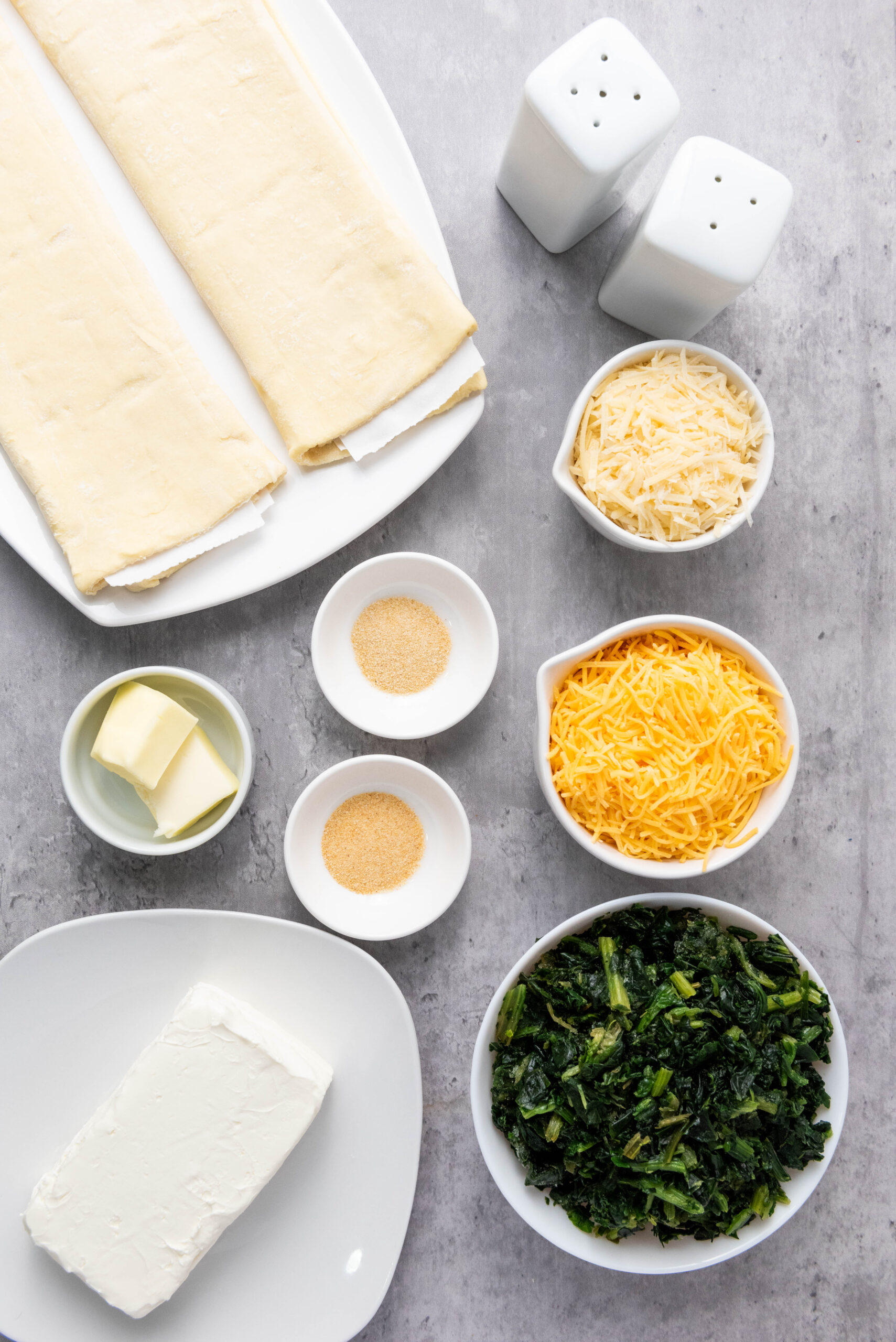 Puff Pastry Christmas Tree Spinach Dip - Mixin Mamas